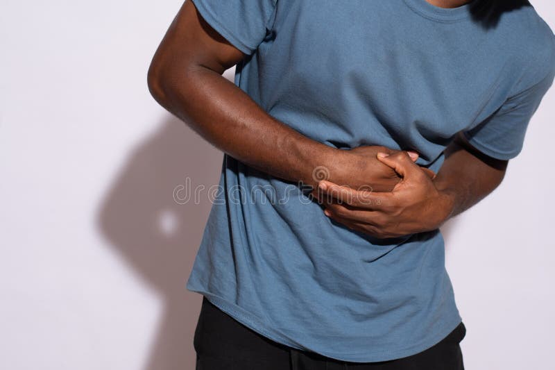 Person Grabbing His Upset Stomach Stock Photo - Image of medical ...
