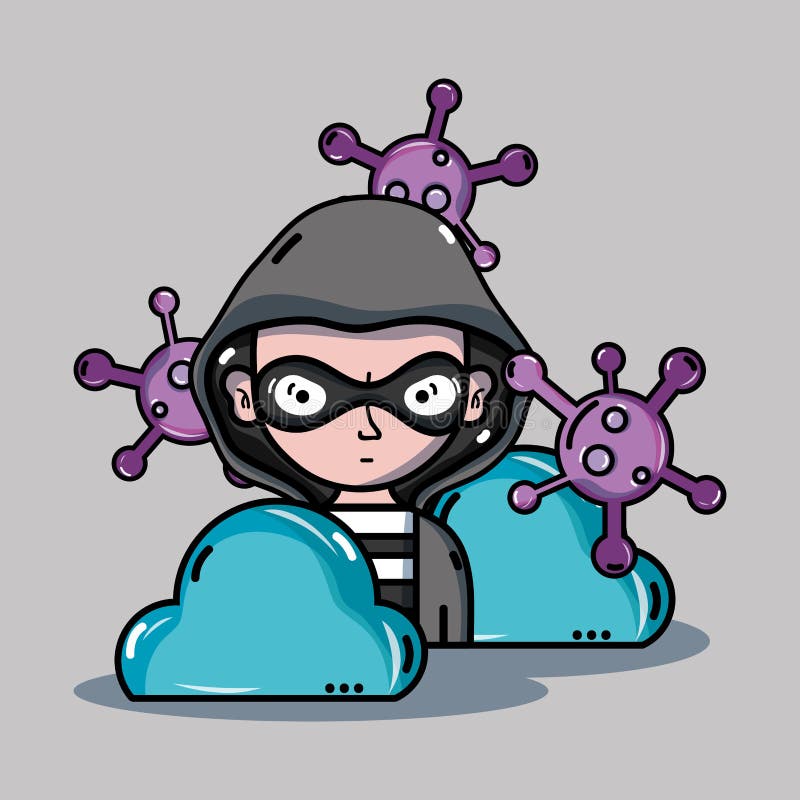 Person Hacker To Programmer Virus In The System Stock Vector Illustration Of Networking Code