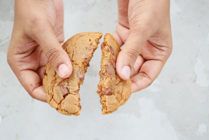 Person Hand Eating Sweet Cookies Stock Image - Image of snack, baked ...