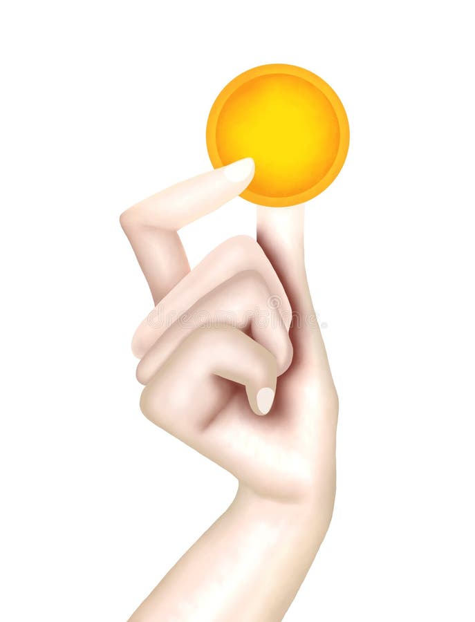 A Person Hand Holding a Golden Coin Stock Photo - Image of bank, buying ...