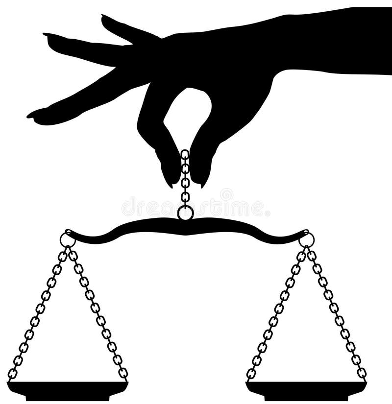 Person Hand Holding Weigh Scale Balance Stock Vector - Illustration of ...