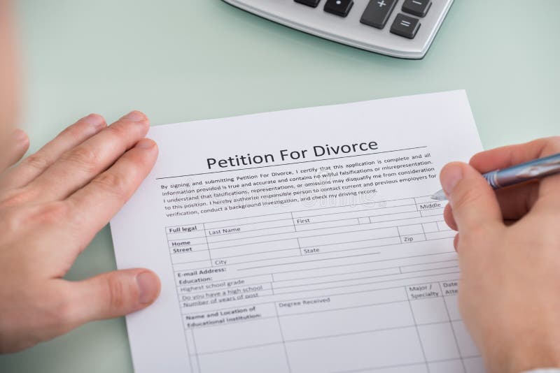 Petition for divorce paper stock photo. Image of marital - 24599766