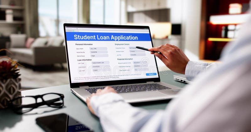 Person Hand Over Student Loan Application Stock Image - Image of learn ...