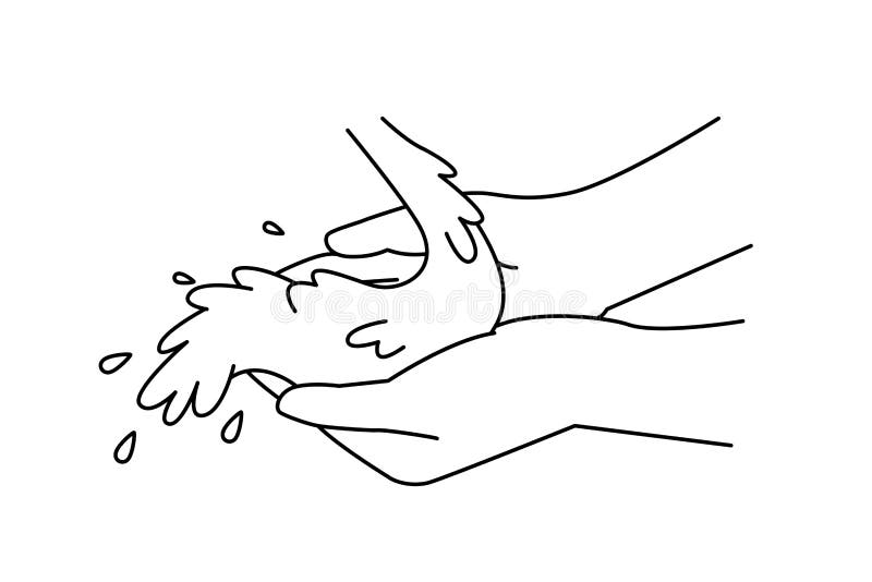 Person Hands With Clean Water Stock Vector Illustration Of Aqua