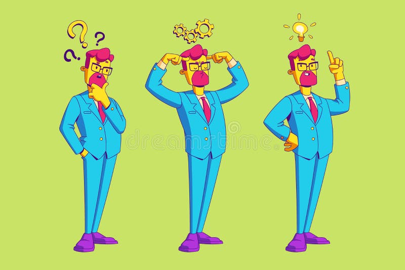 Person Finds Solution Stock Illustrations – 154 Person Finds Solution ...