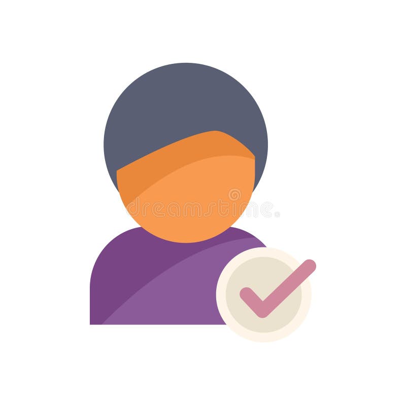 Concept of Validation with a Person and a Checkmark Stock Illustration ...