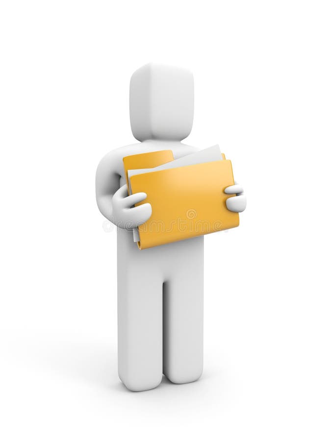 Folder icon 3d stock illustration. Illustration of paper - 8418683