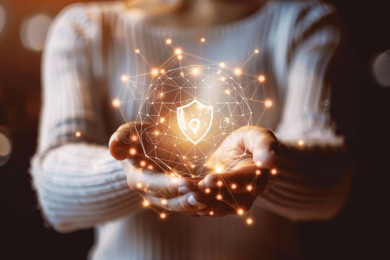 Virtual Global Cyber Security Shild Stock Illustrations – 3 Virtual ...