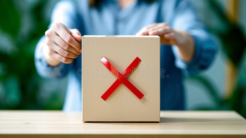 Person Holding Cardboard Box Red Cross Stock Photos - Free & Royalty ...