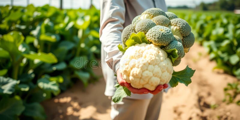 Person Holding Cauliflower Bunch Broccoli Stock Photos - Free & Royalty ...