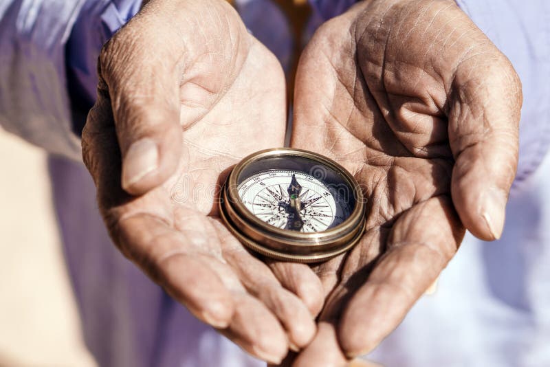 Person Holding A Compass On A Blurred Background Stock Image Image Of Green Care 171691983