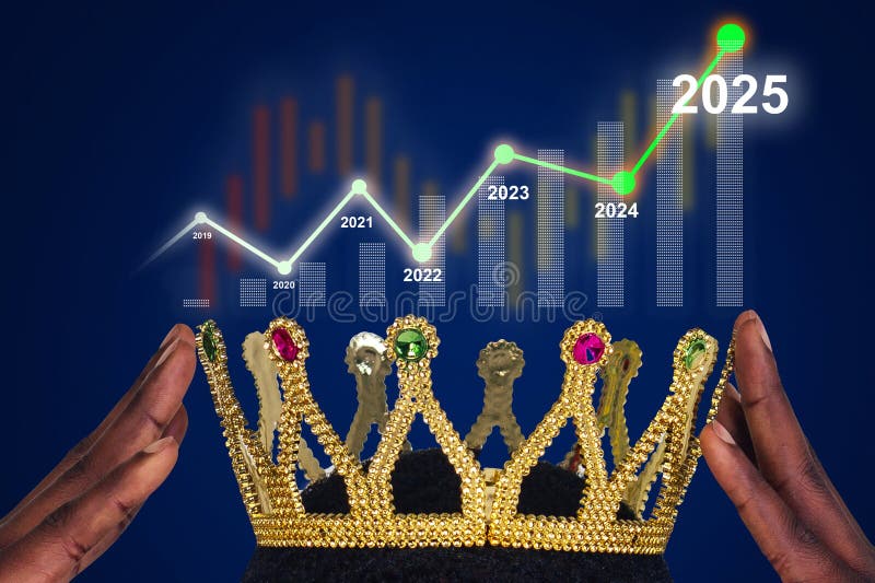 A Person is Holding a Crown with a Bunch of Lines on it,2025 Concept ...