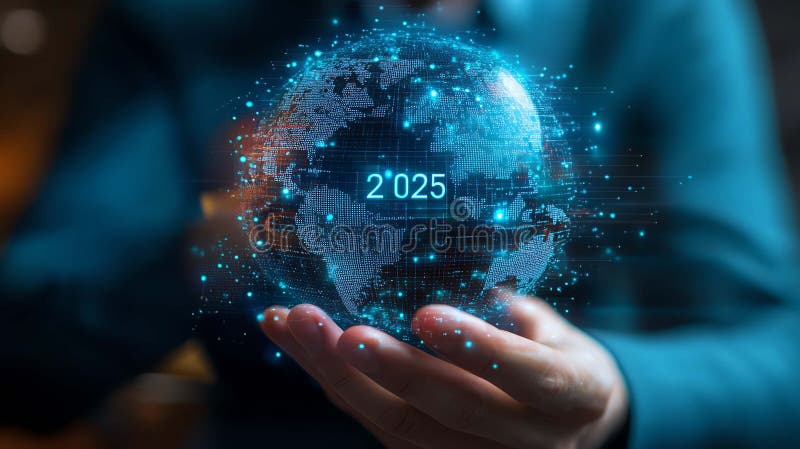A Person Holding a Digital Globe Representing the Future of Our World ...