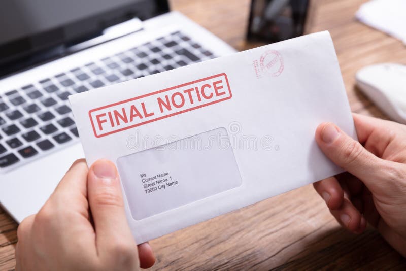 Final notice stock photo. Image of bank, stamp, late - 13988856