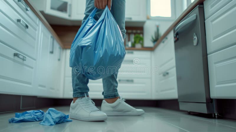 Person Disposing Kitchen Trash Ai Generated Stock Photos - Free ...