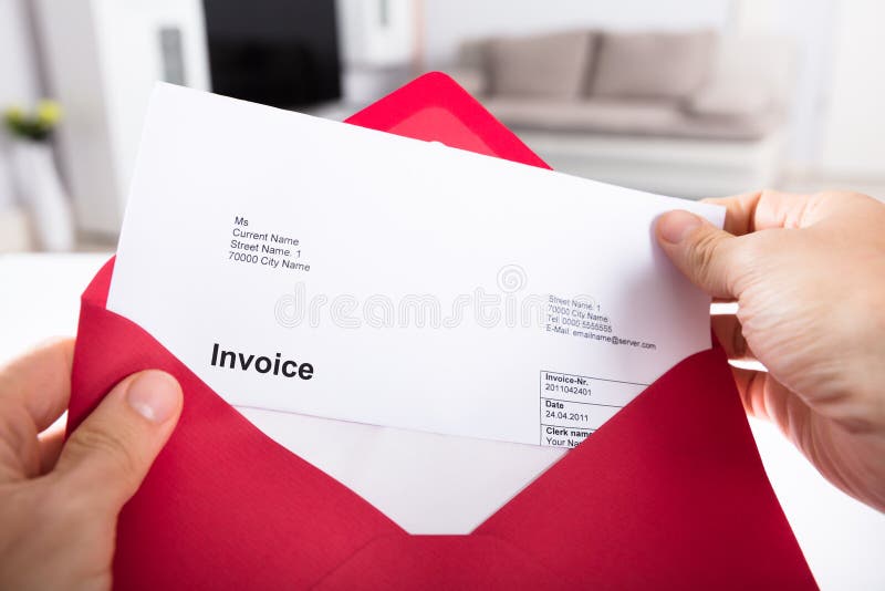 Man Holding Invoice With Final Demand Notification Stock Photo - Image ...