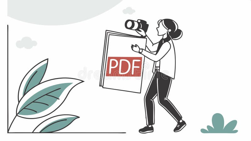Person Holding PDF Document, File Format and Digital Document Icon ...