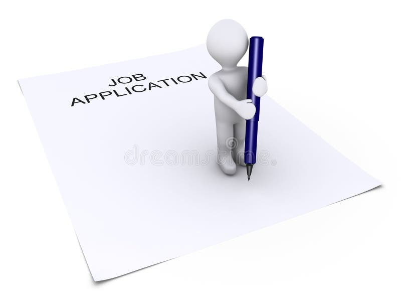 Employee Application Template Stock Vector - Illustration of gray ...