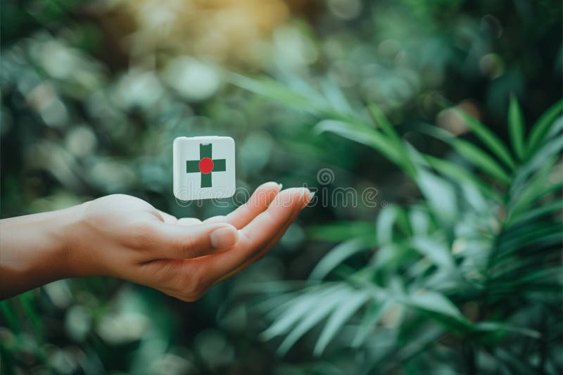 Person Holding Red Cross stock photo. Image of medical - 320490508