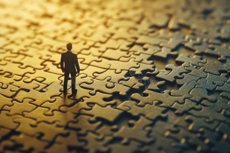 A Person Holding a Single Puzzle Piece Stock Photo - Image of search ...