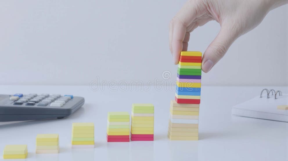 A Person is Holding a Stack of Blocks with the Numbers 1 through 10 on ...
