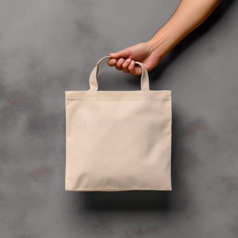 A Person Holding a Tote Bag Mock Mock. Generative AI Image. Blank Tote ...