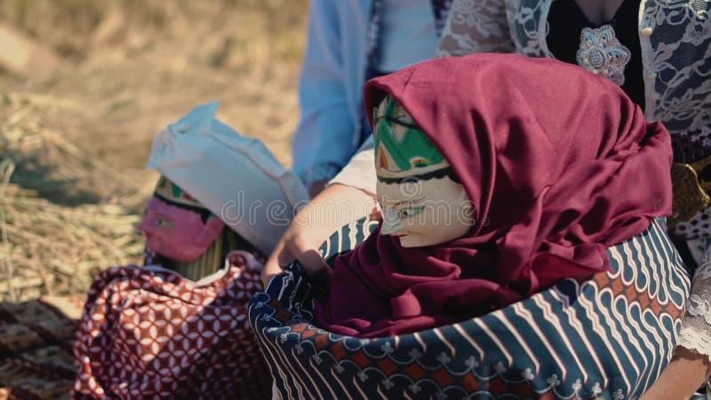 Traditional Puppet in Decorative Basket Stock Footage - Video of ...