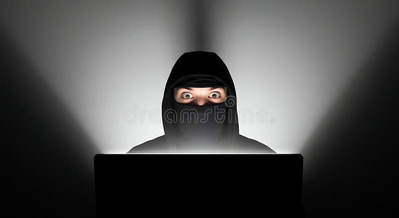 AI-Generated Hacker Image stock illustration. Illustration of anonymous ...