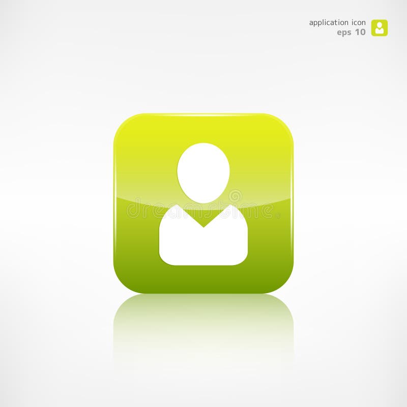 Person Icon. Application Button Vector Illustration. Stock Vector ...