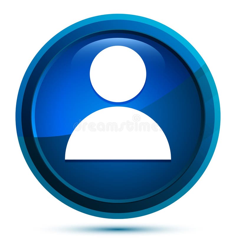 Person Icon Elegant Blue Round Button Illustration Stock Vector ...