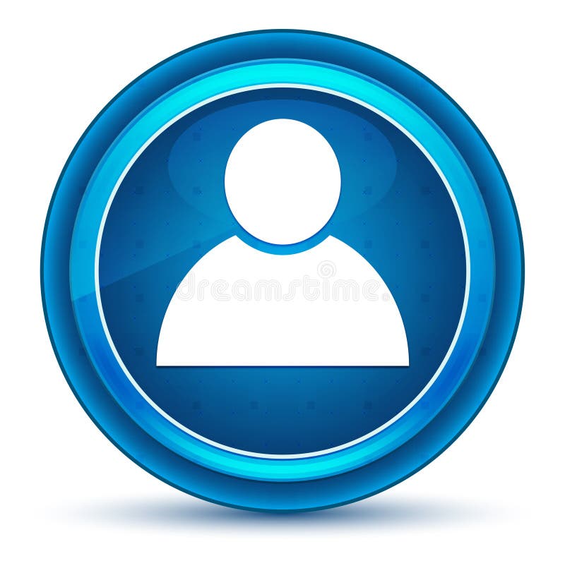 Person Icon Eyeball Blue Round Button Stock Illustration - Illustration ...