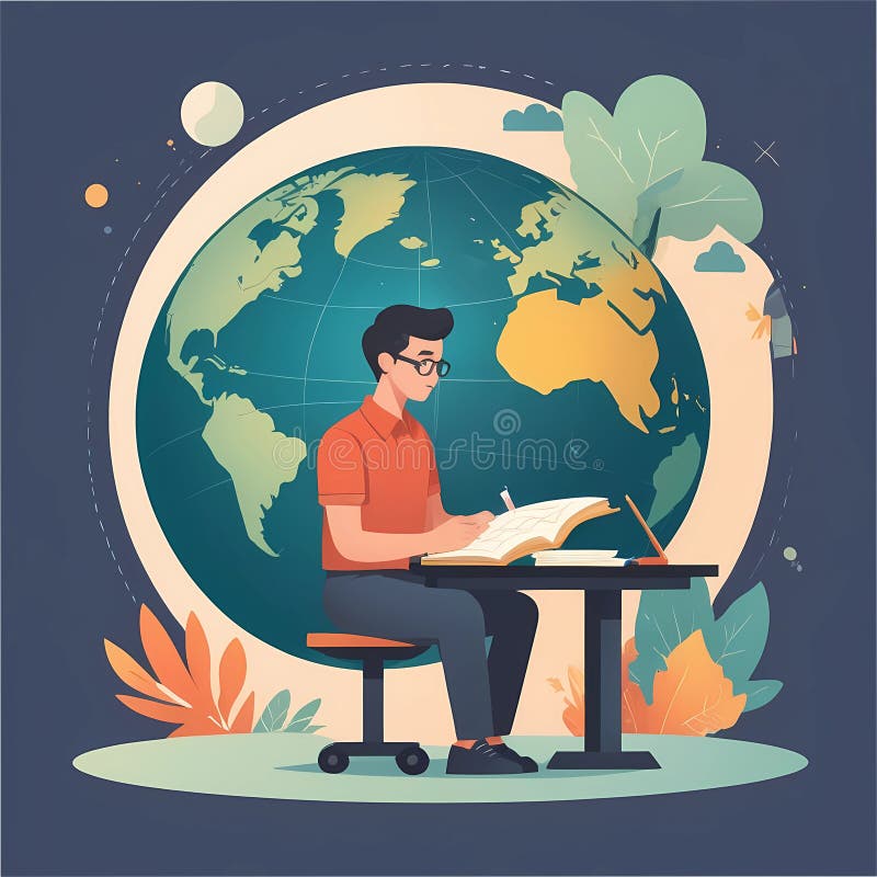 Person Icon in Flat Style. the Badge Depicts a Character Who is Engaged ...