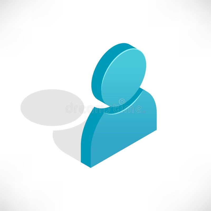 Map Pointer Pin Isometric with Person Icon Stock Vector - Illustration ...