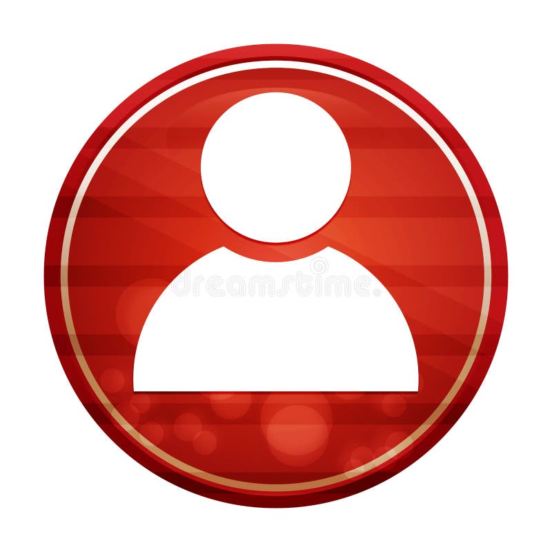 Person Icon Realistic Diagonal Motion Red Round Button Illustration ...