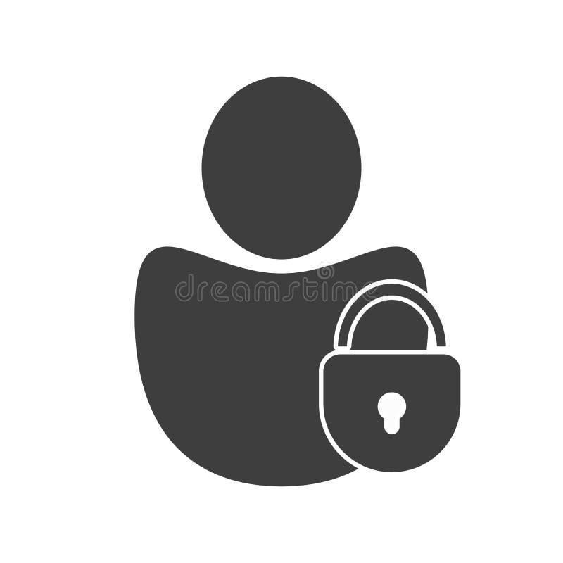 A Person Icon. the Sign of a User. Using of the Internet Icon. a Person ...