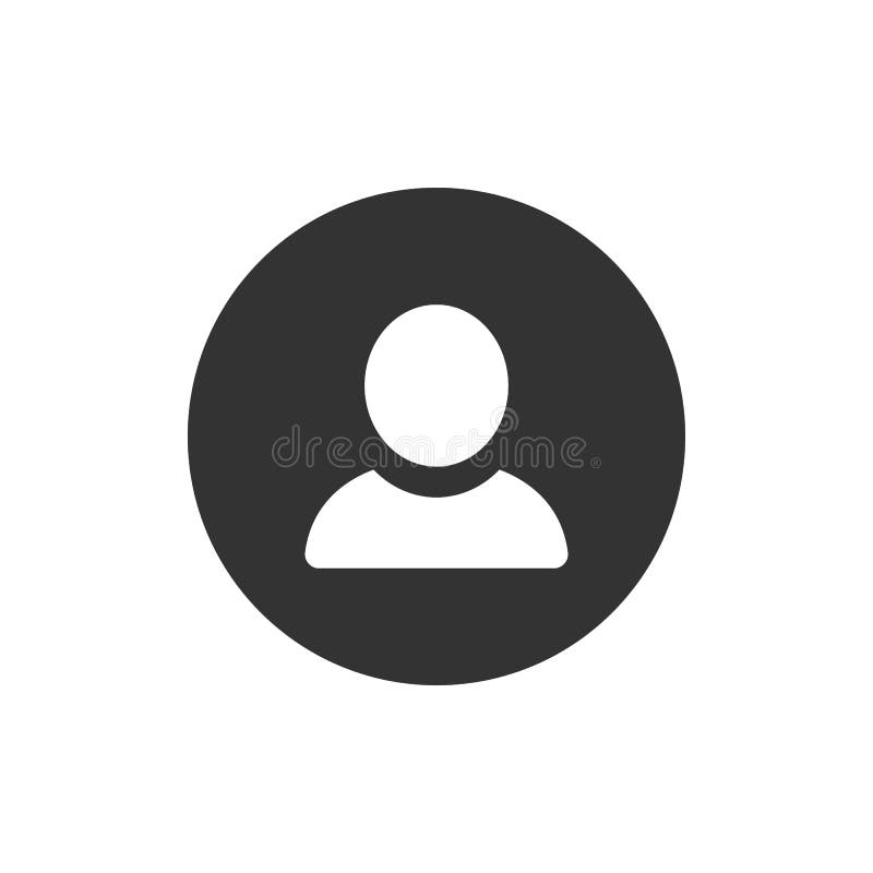 Person Icon in Flat Style. Man Symbol Stock Vector - Illustration of ...