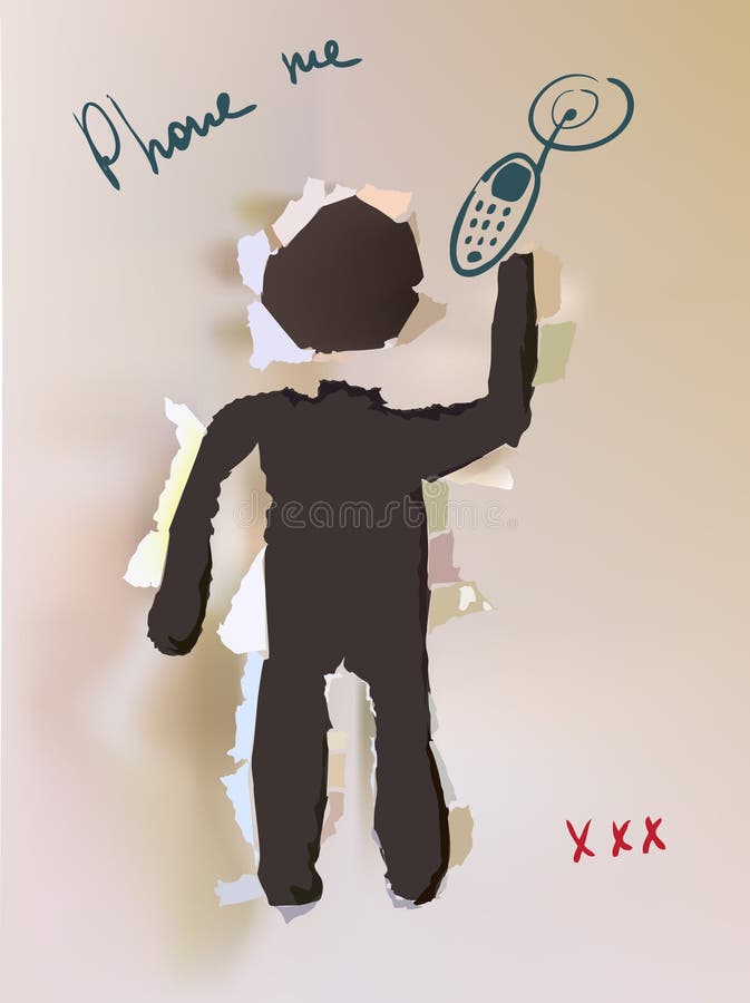 Person with an and Idea and Bubble, Ripped Paper Collection Stock ...