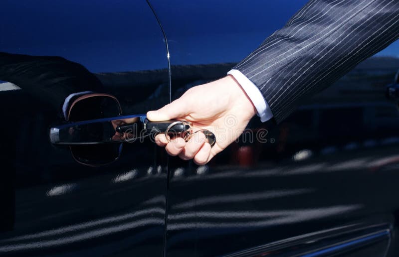 Person Inserting Car Key stock photo. Image of customer - 6573850