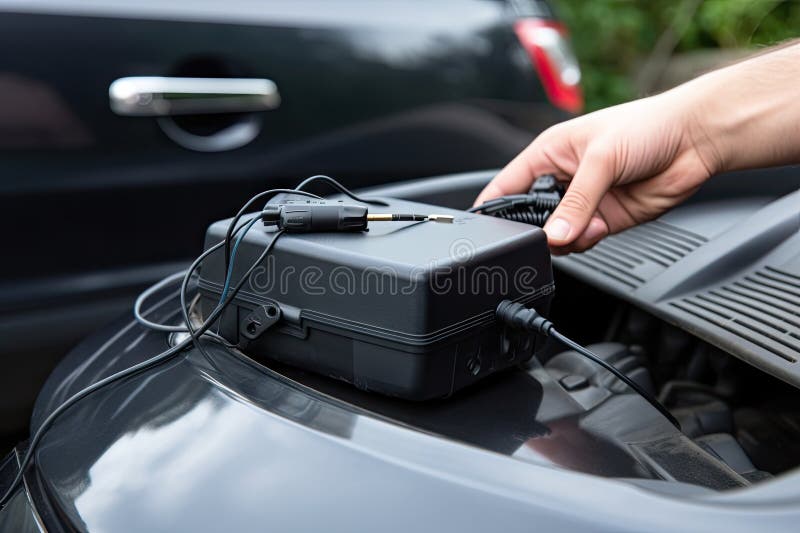 Person, Installing a Gps Tracker on Their Car, for Security and Peace ...
