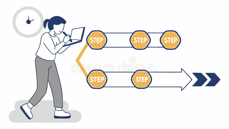 Horizontal Timeline Process Stock Illustrations – 10,997 Horizontal ...