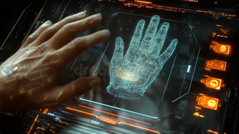 A Person is Interacting with a Touchscreen Using Their Finger ...