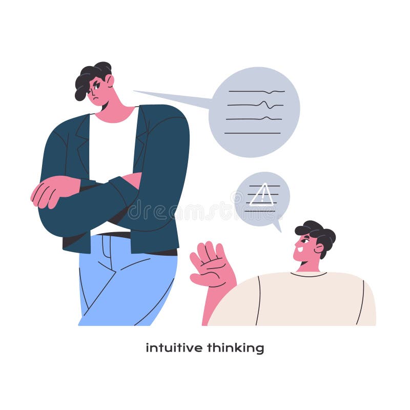 Person with Intuitive Thinking Feeling Lie during Conversation ...