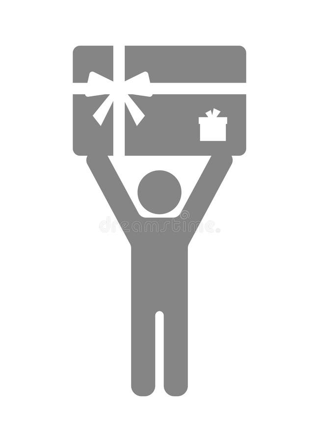 Person keep gift card stock vector. Illustration of rise - 272586702