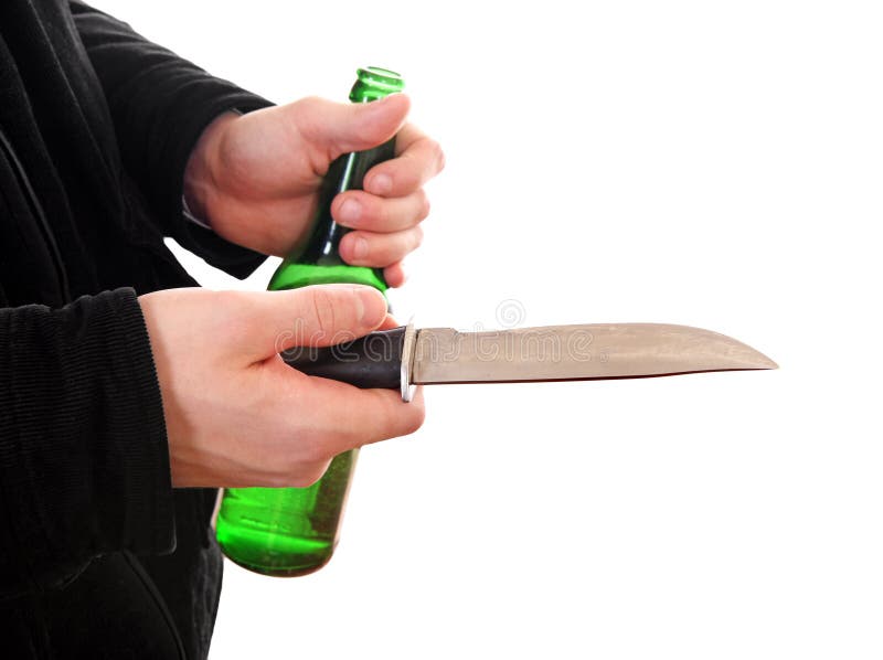 Person with the Knife Closeup Stock Photo - Image of male, ruffian ...