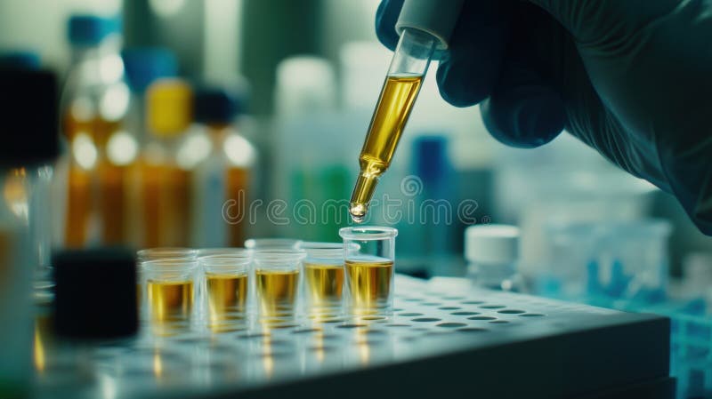 A Person in a Lab Coat is Holding a Pipe Stock Illustration ...