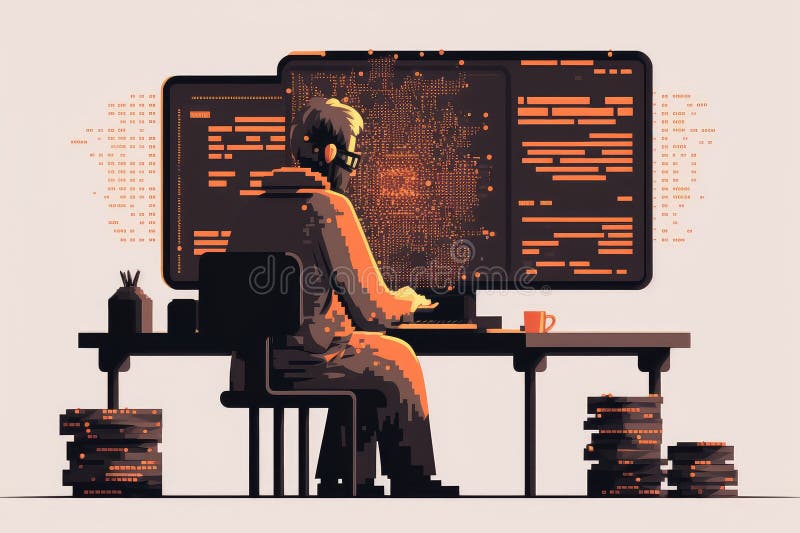 Person, Learning To Program a Machine Learning System by Example Stock ...