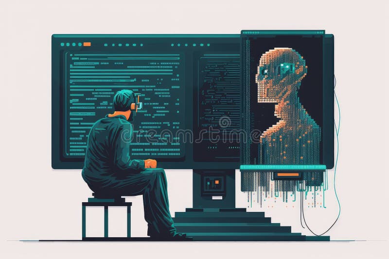 Person, Learning To Program a Machine Learning System by Example Stock ...