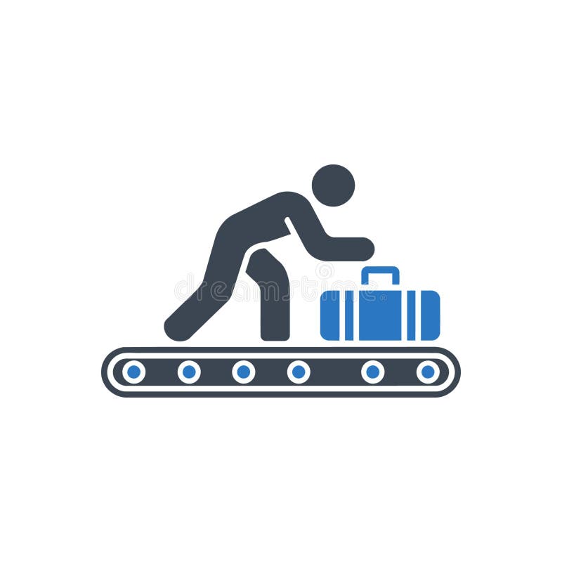 Person Loading Luggage Icon Stock Vector - Illustration of loading ...