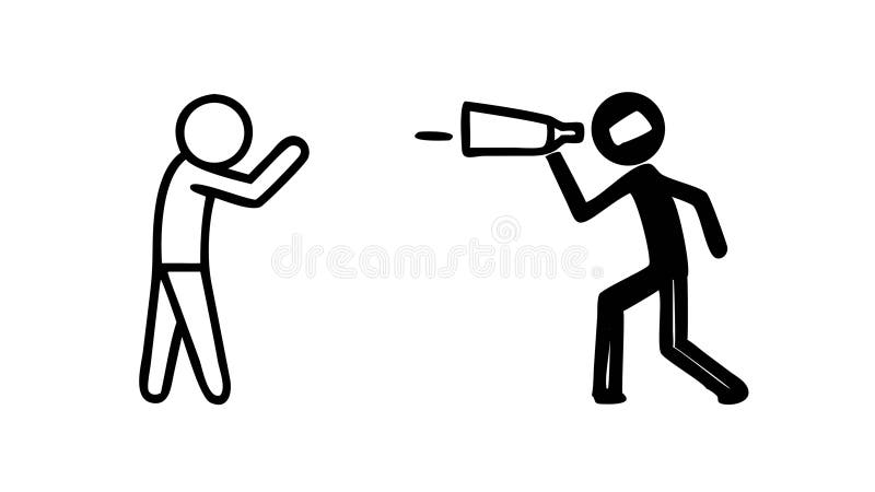 Person Looking through Telescope Icon, Representing Exploration or View ...