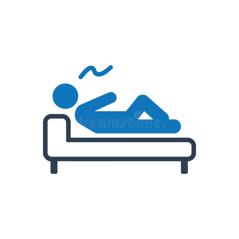 Person Lying Icon stock vector. Illustration of rest - 375316657